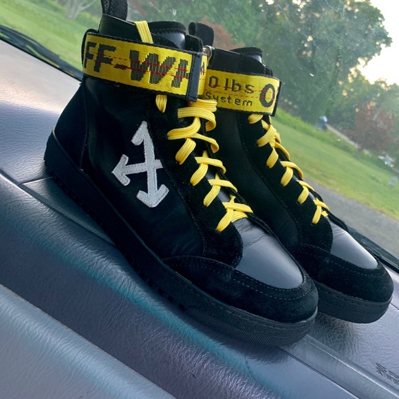 Off-White | Shoes | Authentic Off White Leather Sneakers | Poshmark